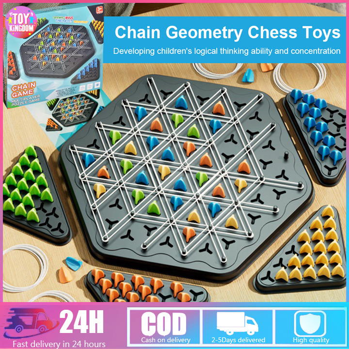 Chain Triangle Chess Puzzle Board Game Chain Triangle Multiplayer ...