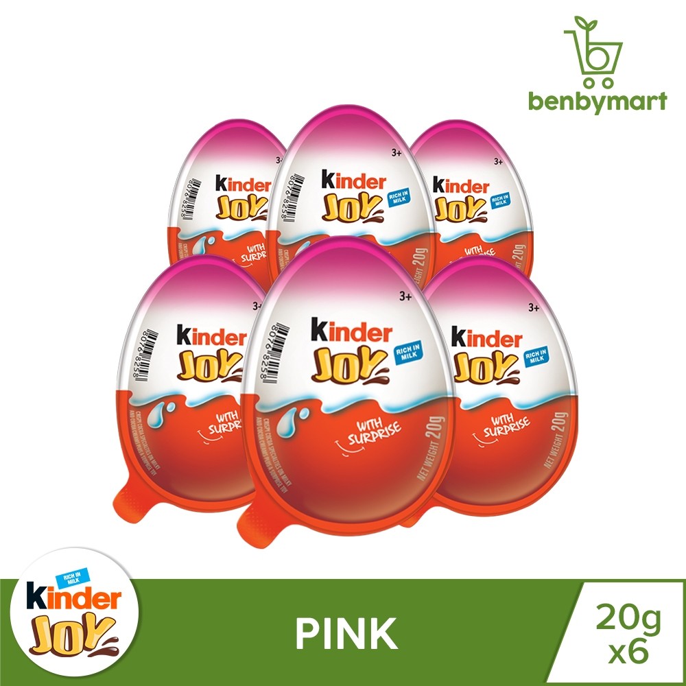 Kinder Joy 20g - Pink (Pack of 6) | Shopee Philippines