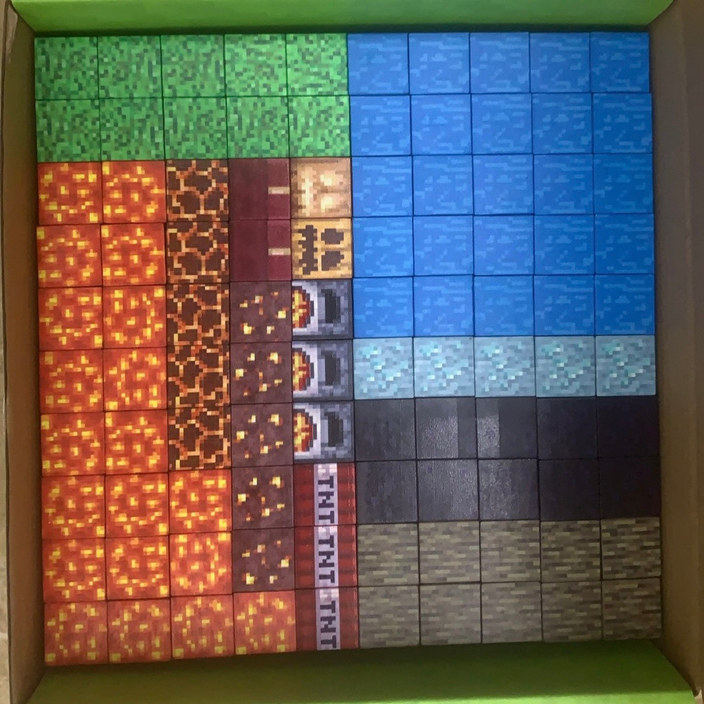 Minecraft World Edition 1: 1MC Magnetic Building Block Square 2cm ...