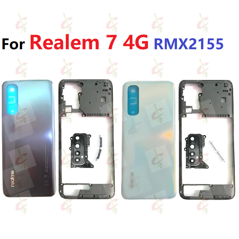 Back cover Housing for Realme 7 RMX2151 RMX2163 RMX2155 Middle frame ...
