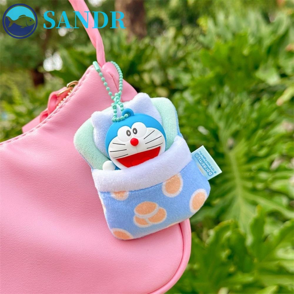 SANDR Good Night Doraemon Keychain, Creative Anime Sleeping Doraemon ...