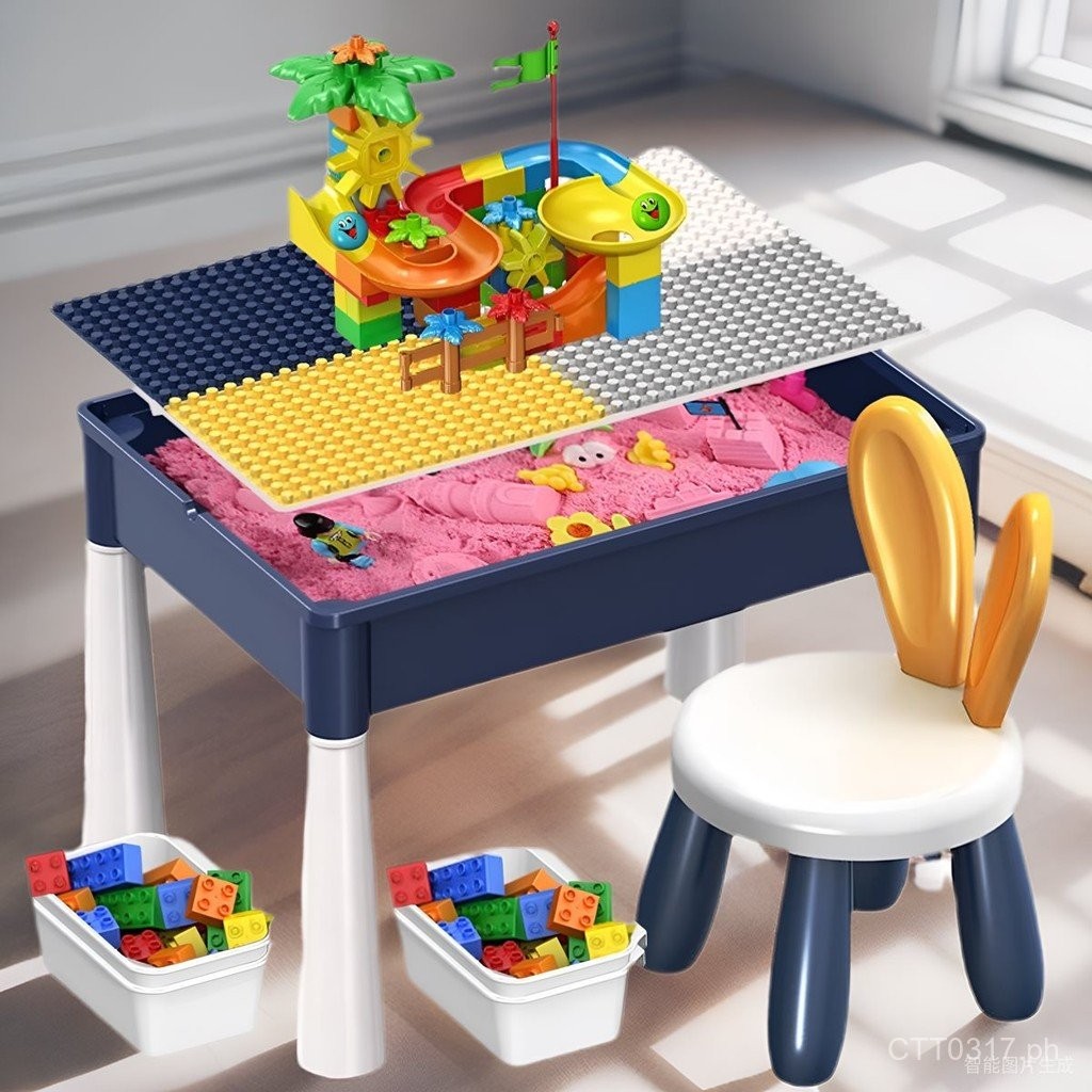 Indoor Toy Sand Table for Children, Sand Building Blocks Table, Baby ...