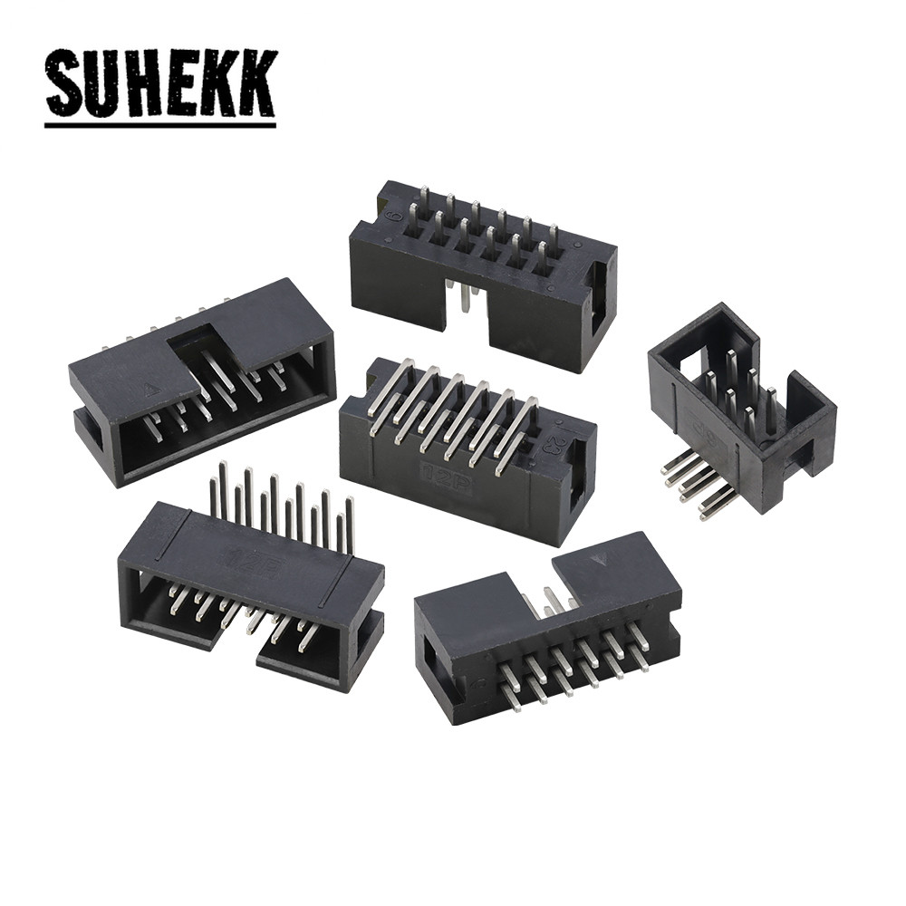 10PCS DIP 6P 10P 20P 26P 34P 40P PIN 2.54MM Pitch MALE SOCKET Straight ...