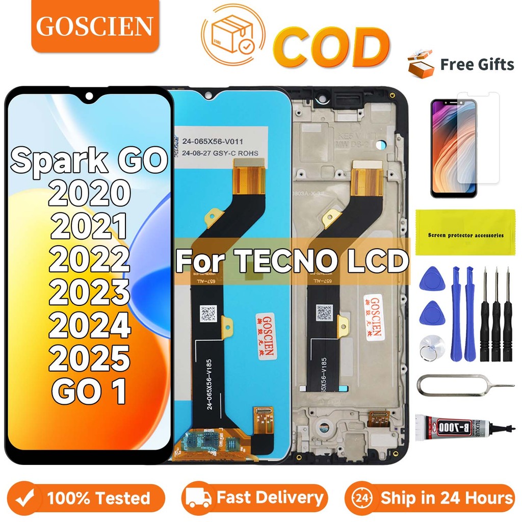 For Tecno Spark GO 1 Spark 6 Go 2020 2021 2022 2023 2024 2025 LCD ...