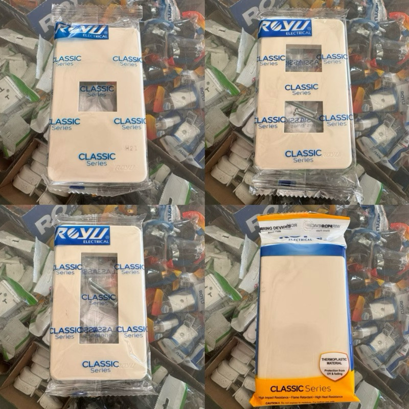 ROYU CLASSIC Series Plate Cover / Outlet Switch 1 2 3 G Gang Blank RCP1 ...