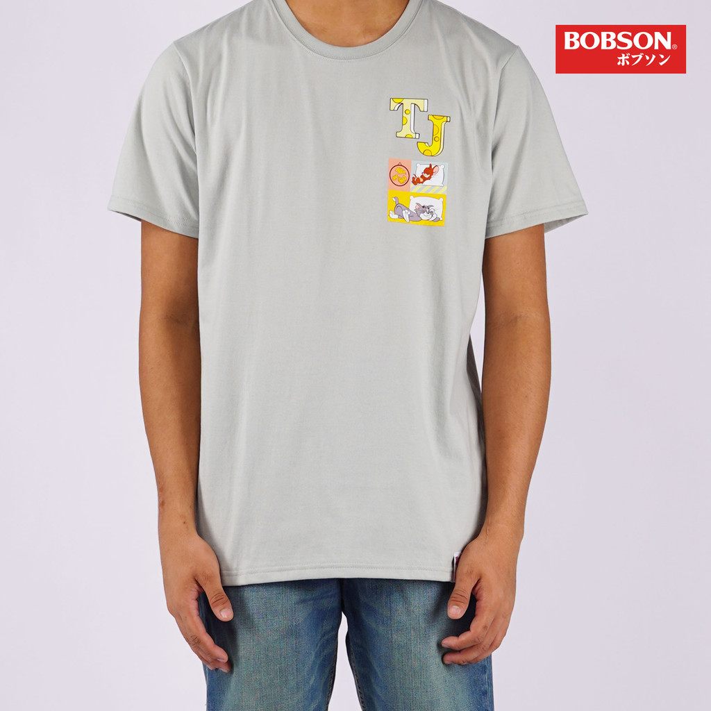 Bobson Japanese Men's X Tom and Jerry Basic Tees Slim Fit 166692-U ...
