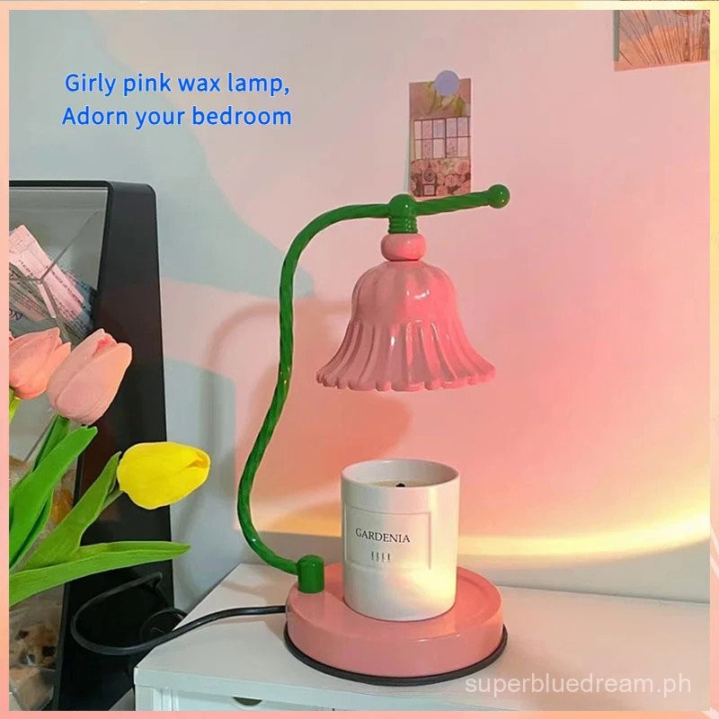INS girly pink melted wax lamp lily of the valley aromatherapy ...