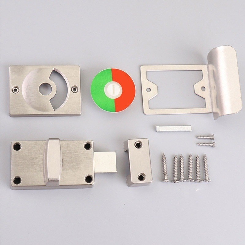 Lock Public Toilet Cubicle Door Buckle Privacy Indicator Lock Bathroom ...