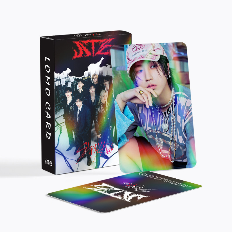 50-124pcs STRAY KIDS GIANT ATE Holographic Laser Lomo cards Lose My ...