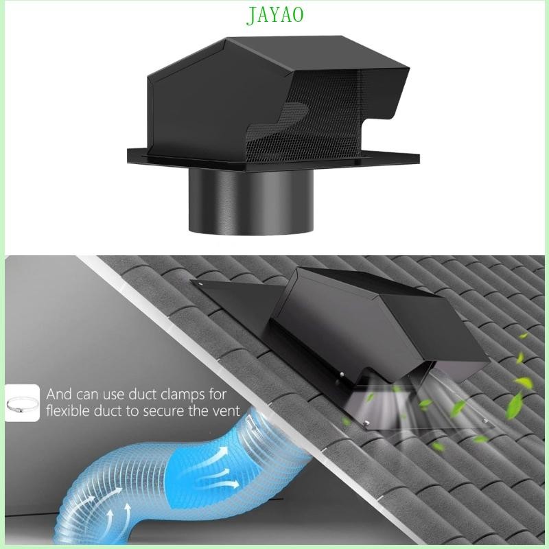 JAYAO 4 6 8inch Steel Roof Vent Caps Removable Chimney Caps for ...