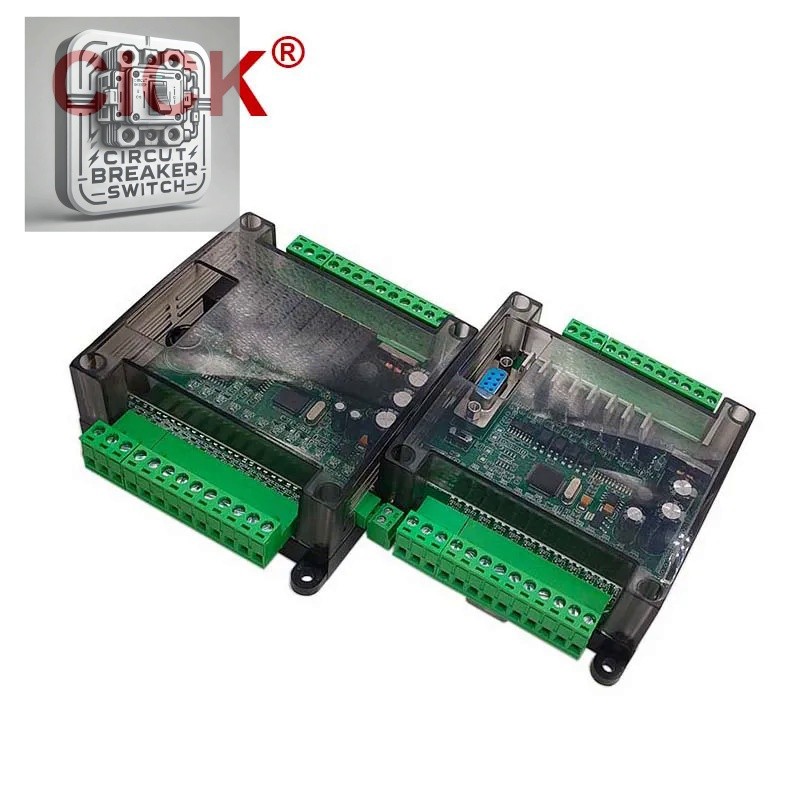 PLC FX2N-20MR FX2N-20MT Programmable Logic Controller DC Relay Transistor Module With RS485 ...