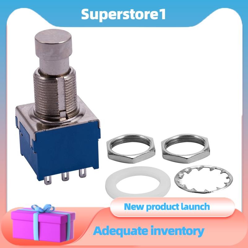 Guitar Effects 3PDT 9-Pin Latching Stomp Pedal Footswitch Foot Switch ...