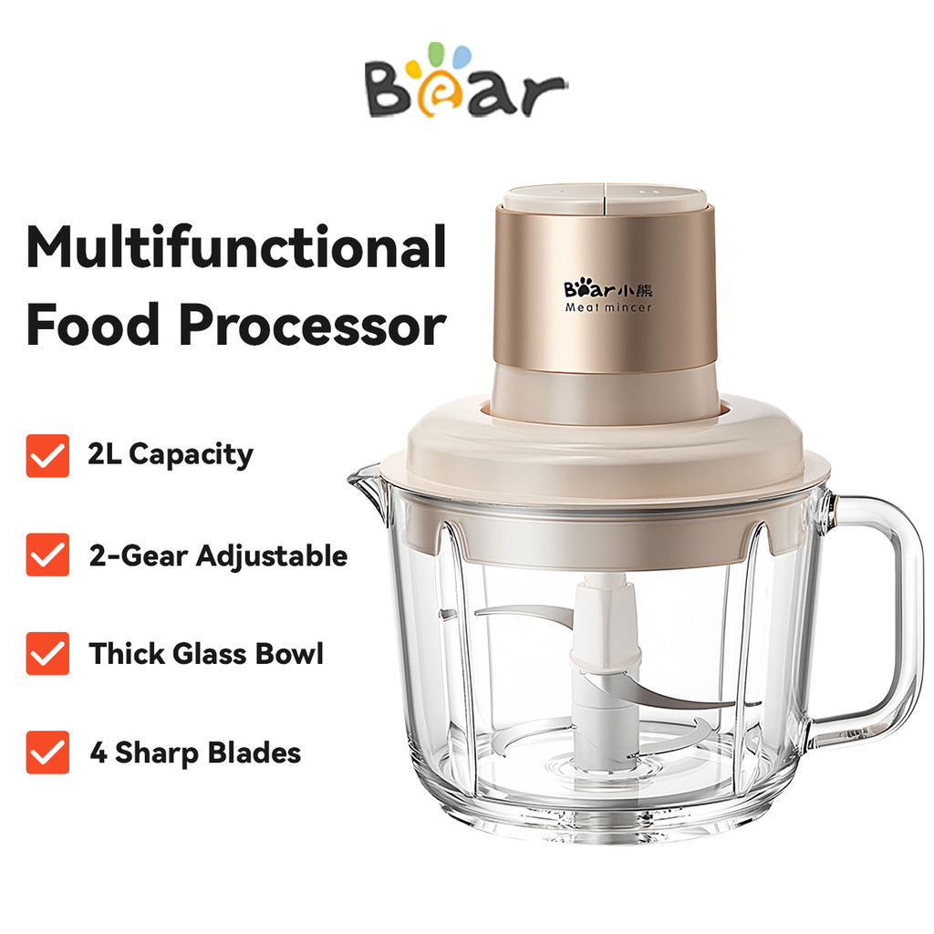 Bear Food Processor Electric Blender Vegetable Garlic Chopper Grinder ...