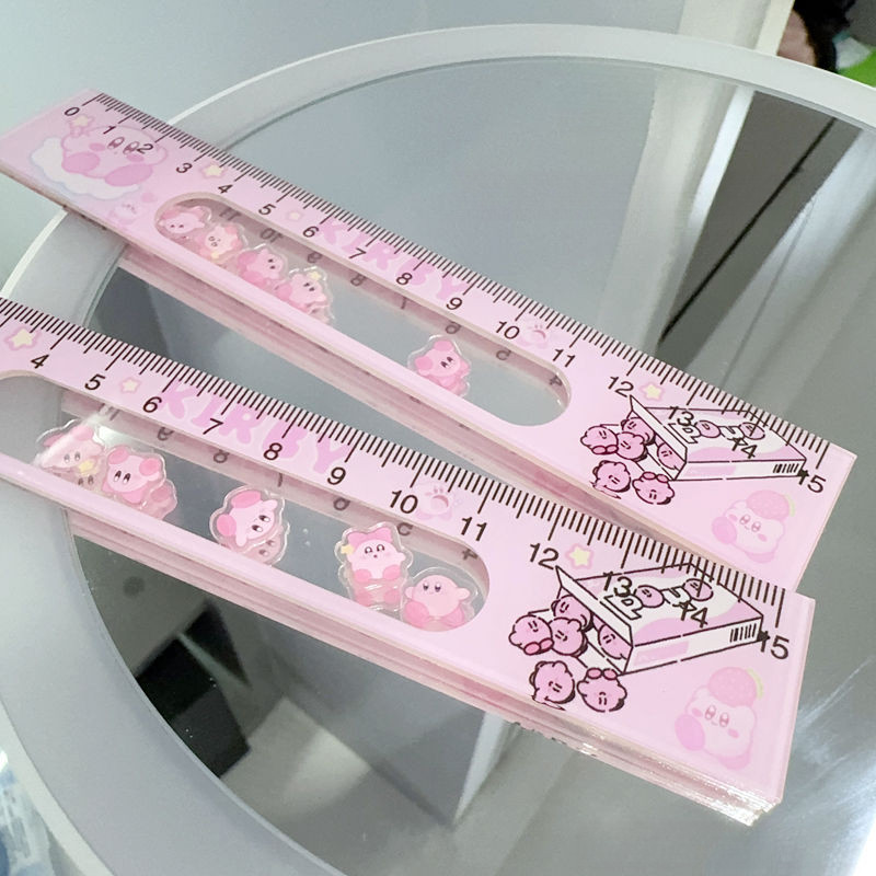Cute Star Kirby Shaking Happy Ruler Student Ruler 15cm | Shopee Philippines