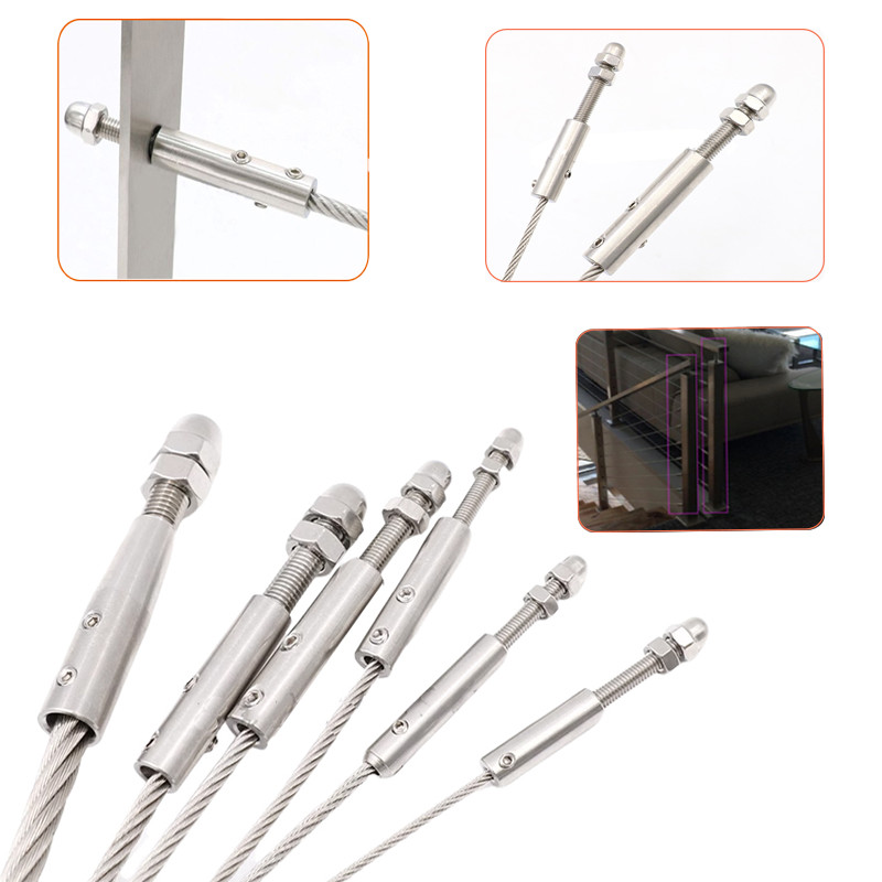 304 Stainless Steel Wire Rope Joint Lock Buckle Connection Terminal ...