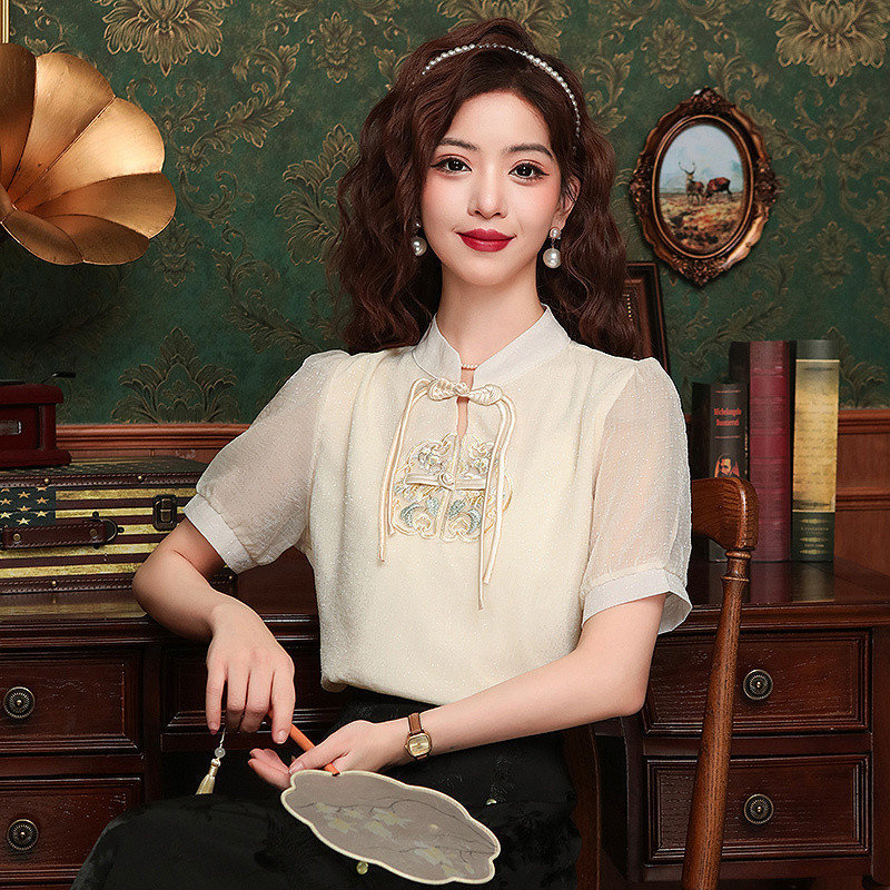asian inspired attire for women barong blouse ，Modern Filipiniana Top ...
