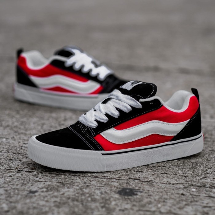 Original GLOBAL VANS KNU SKOOL RED BLACK | Shopee Philippines