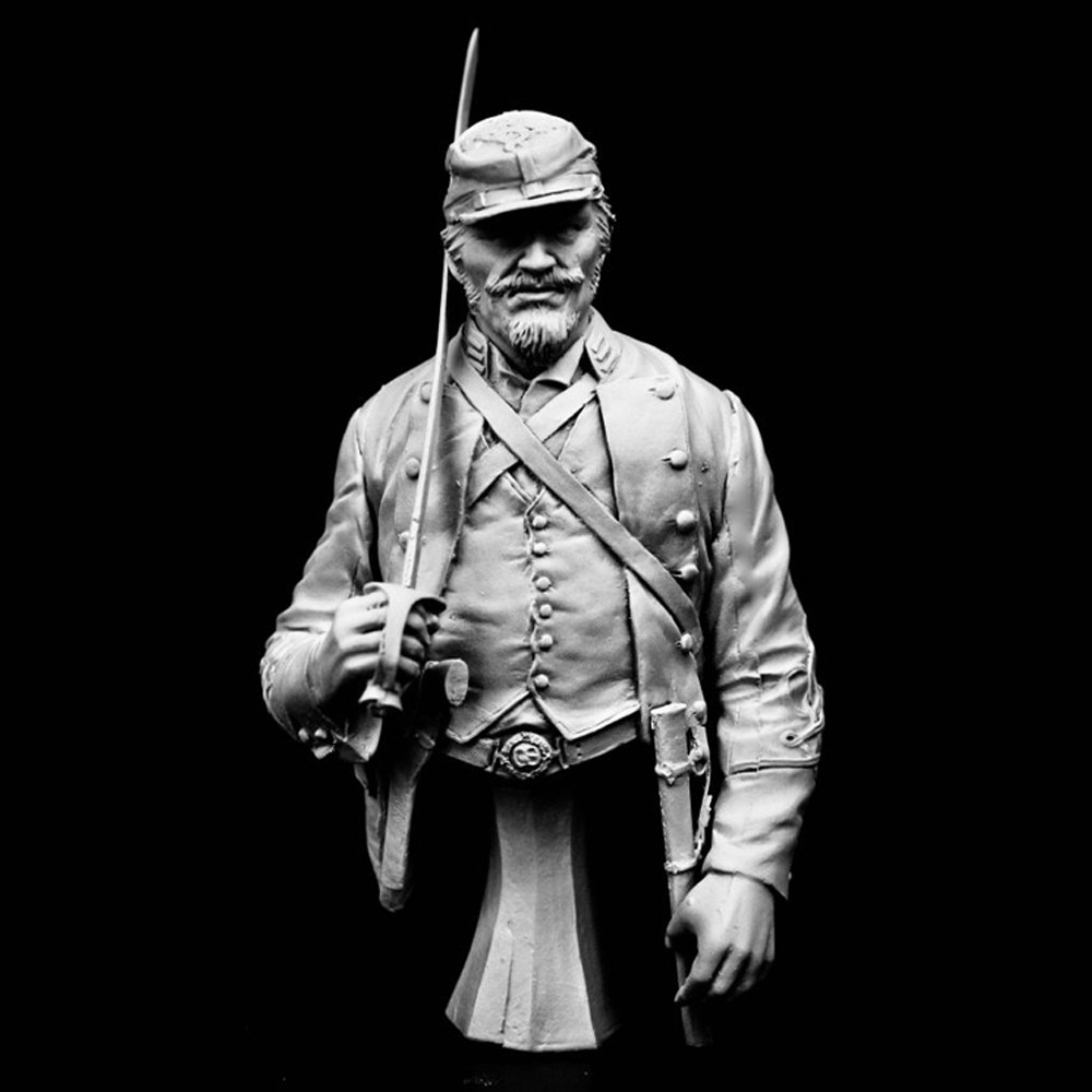Confederate officer in 1864, Resin Model figure Bust, GK, Military ...