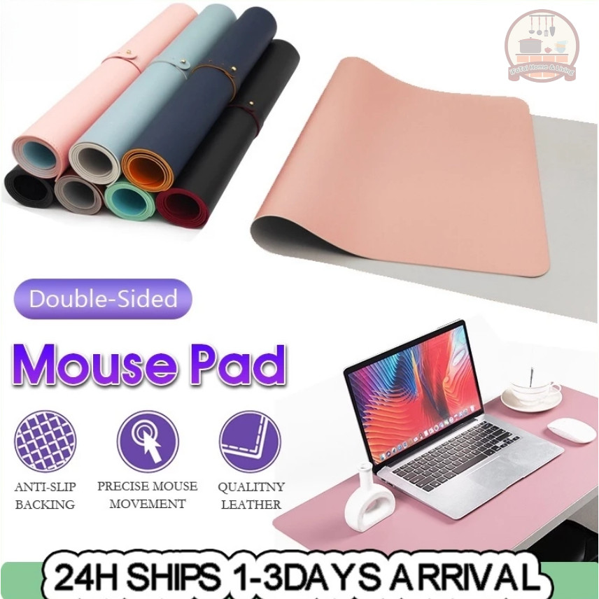 80*40 larg emouse pad Double - Side PU Leather Desk Pad， Extended ...