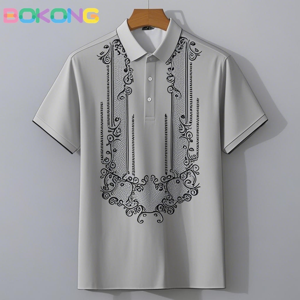 2025 Philippine Modern Barong Style Men's Chinese Stand Collar Button ...