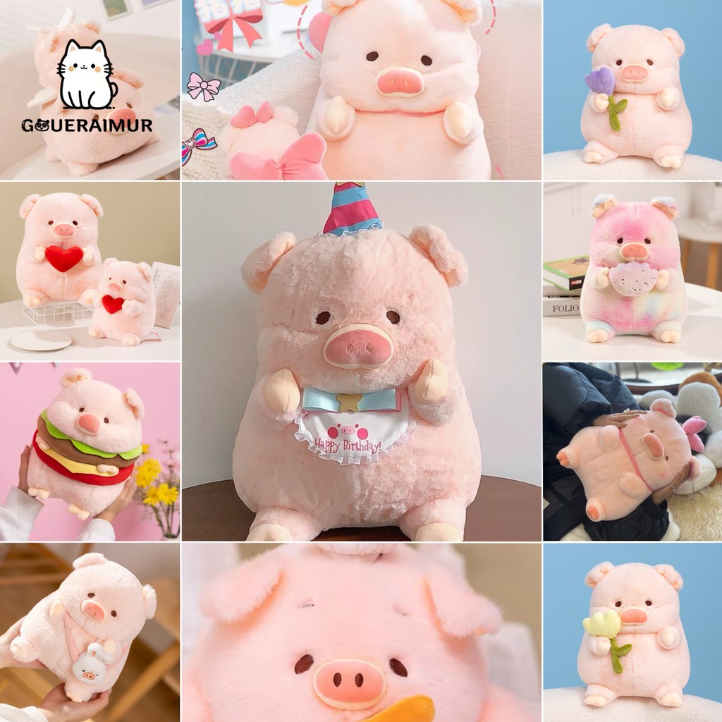 (10Styles! )Miniso Same Style LULU Pig Plush Doll, Kawaii Angel ...