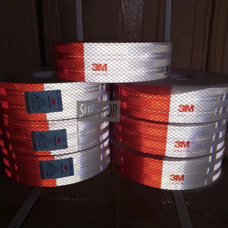 3M Diamond Grade Truck sign Red/White 5cmx 50m 1 Roll Super Bright ...