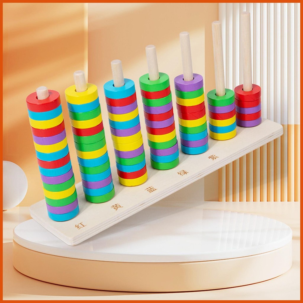 Wooden Abacus For Kids Colorful Wooden Abacus Stand Toy Educational ...