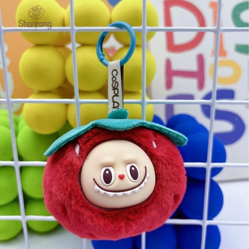 SHANRONG labubu keychain Labubu Key Ring, PP Cotton PVC Plush Labubu ...