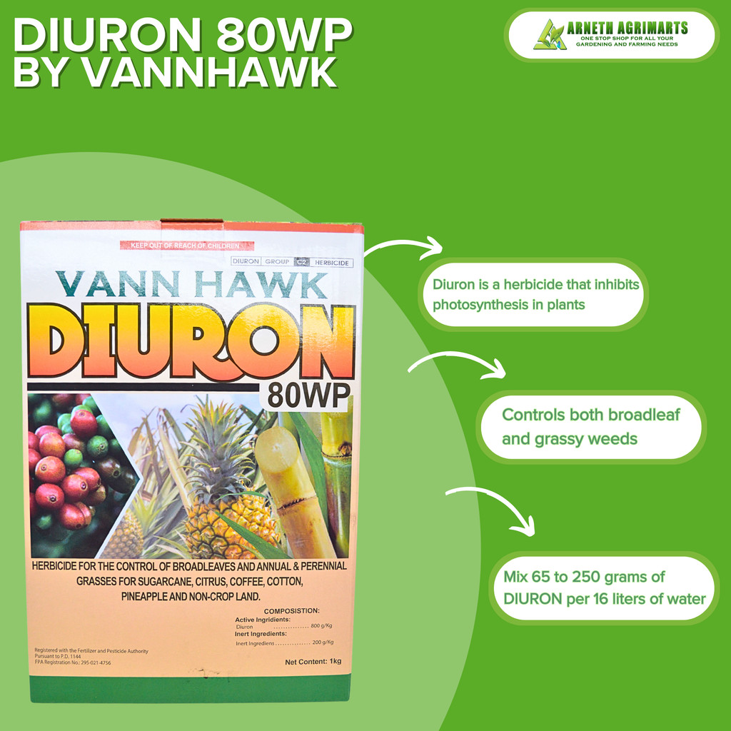 ARNETH VANN HAWK DIURON 80 WP HERBICIDE 1 KILOGRAM BOX | Shopee Philippines