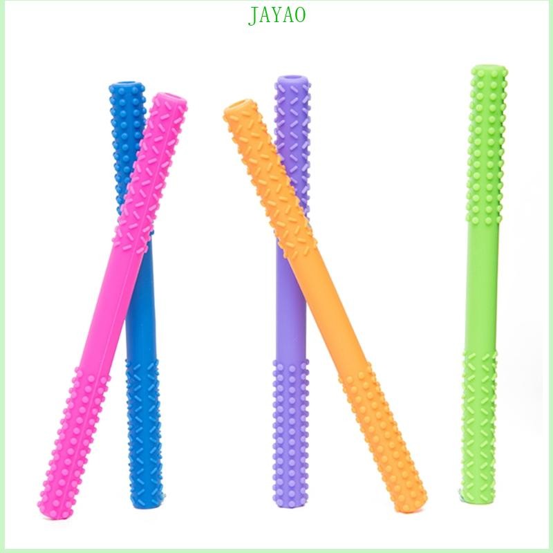 JAYAO Teething Rod Stress Relief BPA Toy Teething Tube Teether Chewable ...