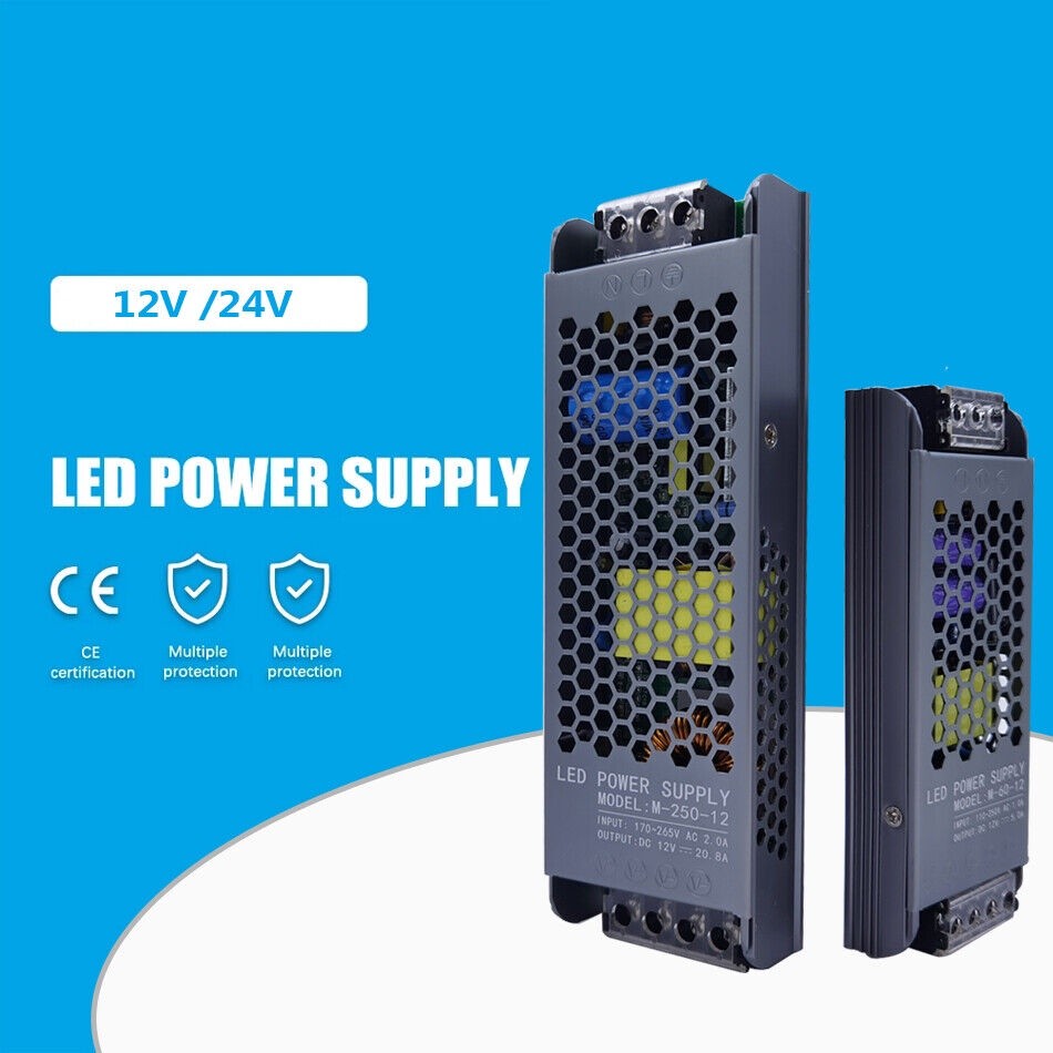 CODUltra Thin Power Supply Led Driver DC12V DC24V 100W 200W 300W ...