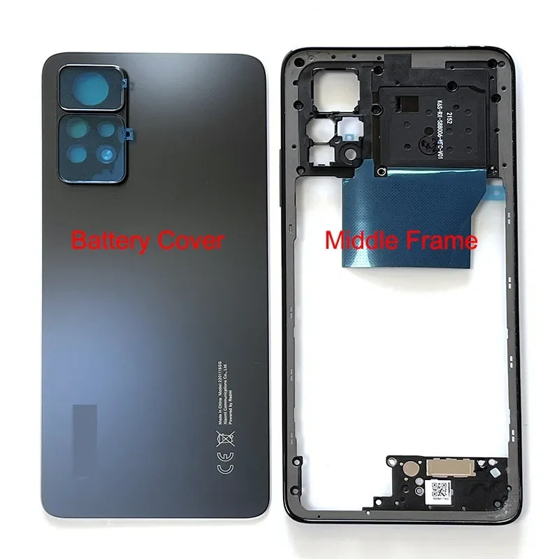 6.67" For Xiaomi Redmi Note 11 PRO 5G Battery Cover Housing Case Middle Frame Lcd Front Frame ...