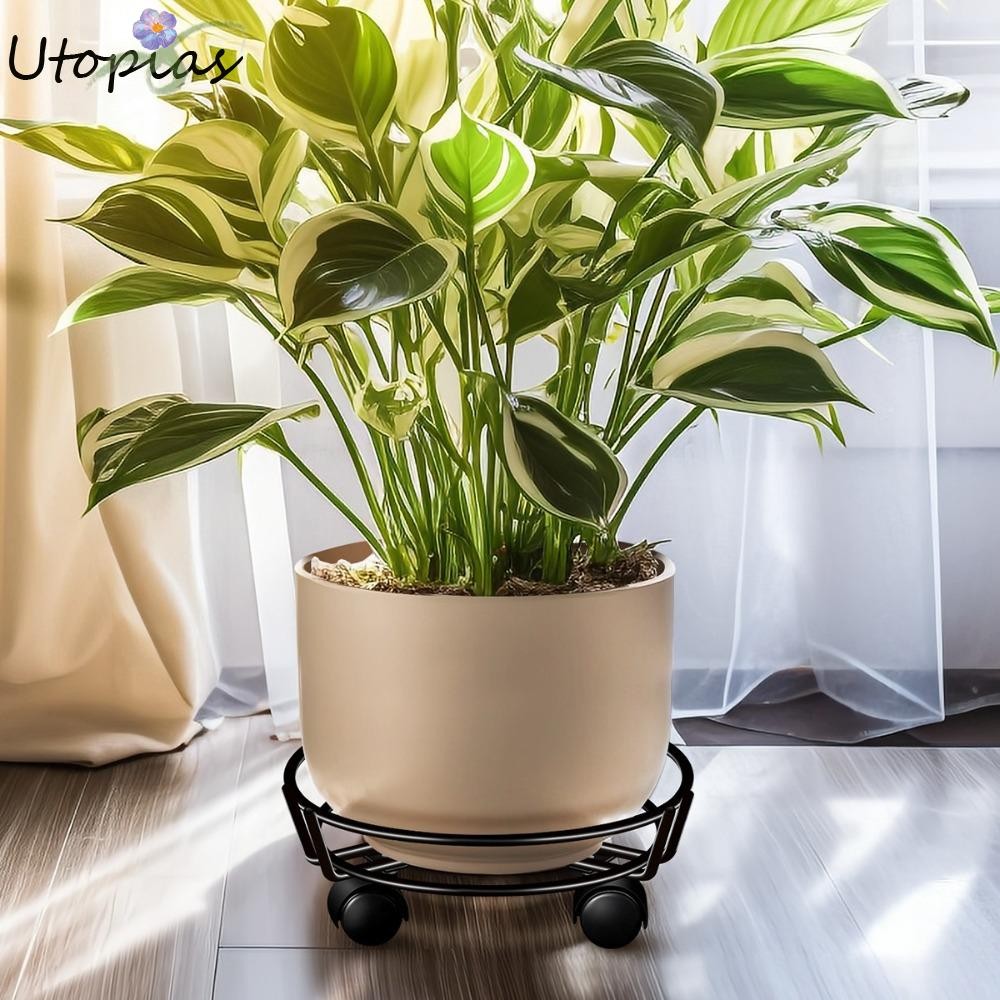 [UTOPIAS] Plant Stands, Metal with Wheel Plants Holder, Quality Movable ...