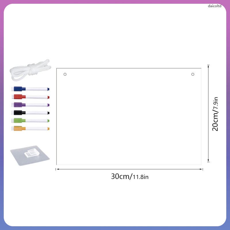 Clear Dry Erase Board White for Office School Memo daicoltd | Shopee ...