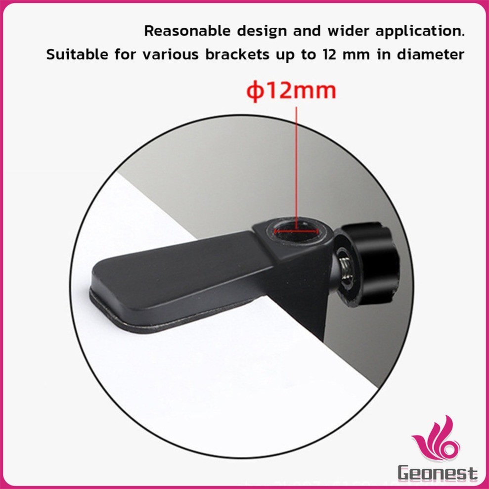 Geonest Black C-Clamp Desk Light Clamp Mount Holder Cantilever Bracket ...
