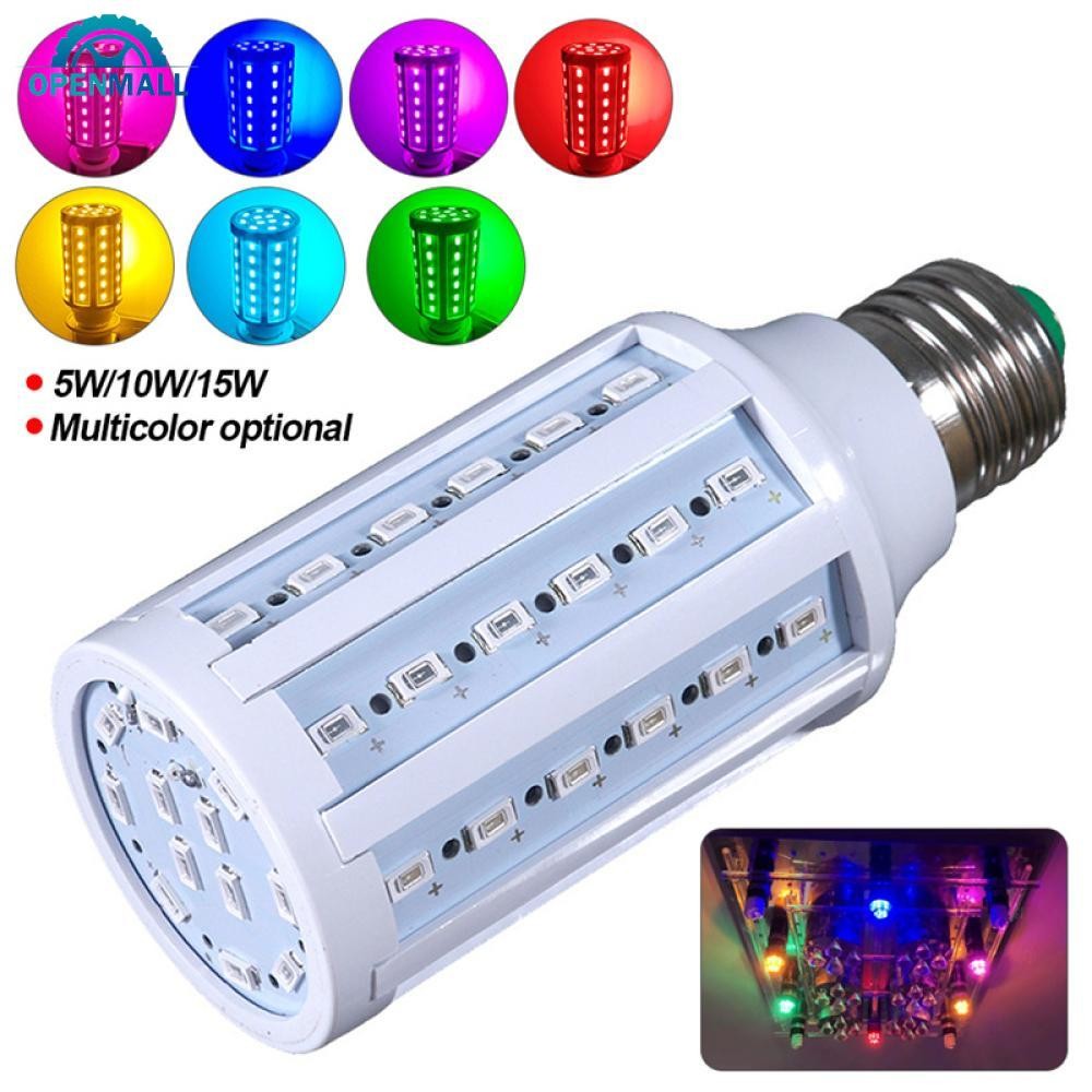 OPENMALL E27 5W/10W/15W 110V 220V 7 Colors LED Bulb Room Decoration ...
