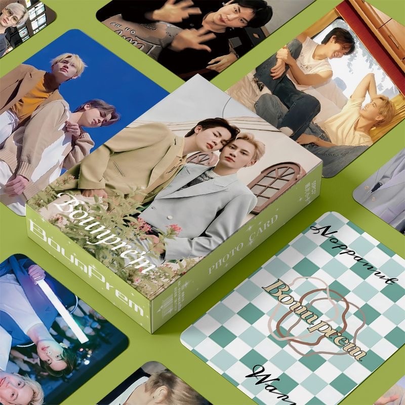 30-55pcs BUS Boun prem lovesick 2024 Photocards faye yoko lingorm Laser Hologram Lomo Card Orm ...