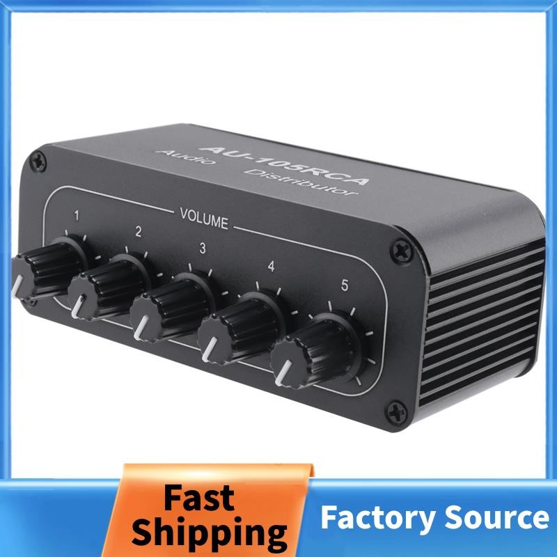 Stereo Audio Mixer 1 Input 5 Output Multi-Channel Audio Source ...