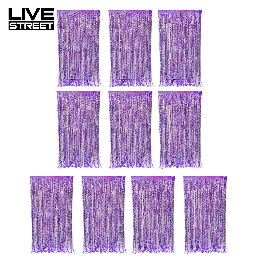 LVST_ Durable Fringe Curtain Double-sided Tape Fringe Curtain 10 Pcs ...