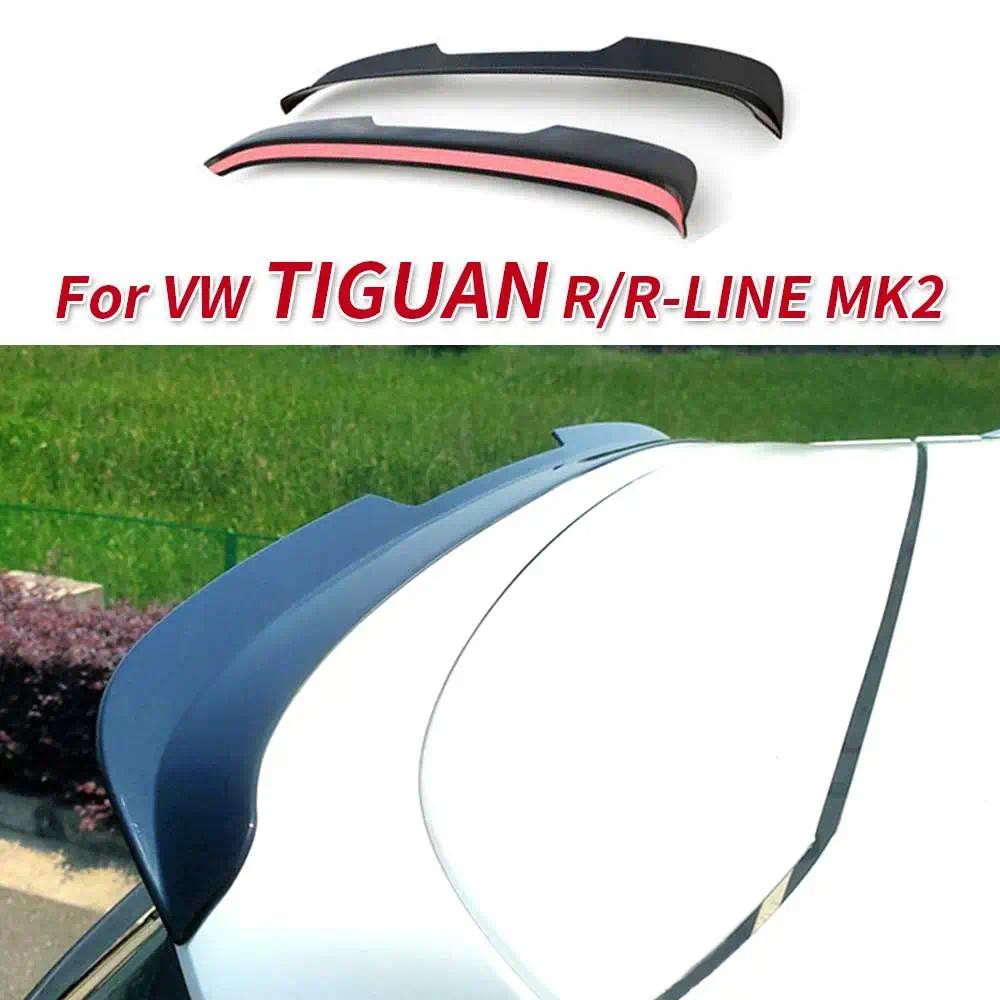 For VW Tiguan R-line Mk2 Rear Spoiler ABS Extension CAP Tail Wing Gloss ...