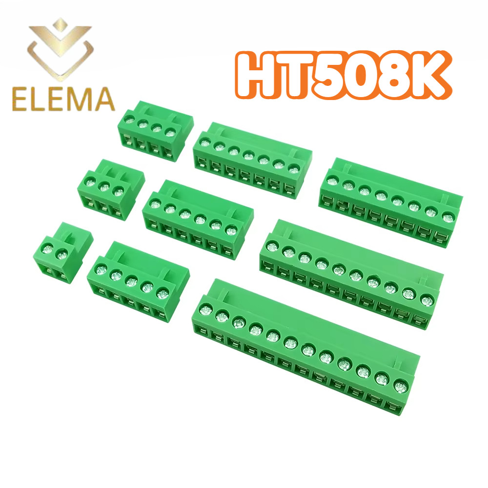 HT508K HT5.08 - 2P 3P 4P 5P 6P Pluggable Connector Terminal Block 5 ...