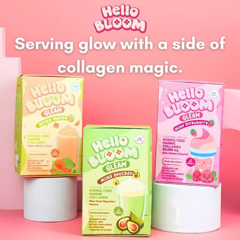 KIRAY CELIS Hello Bloom Glam Gleam Glow Iced Tea Hair,Nail,Skin Hot ...