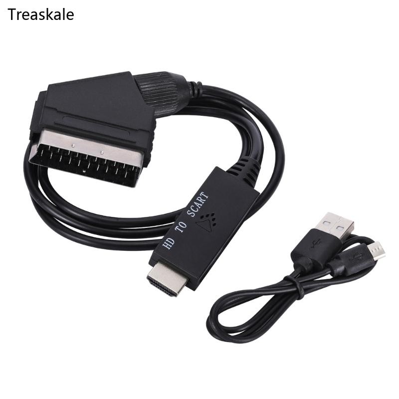 TREA to Scart Adapter Converter PAL NTSC SCART Output Micro USB ...