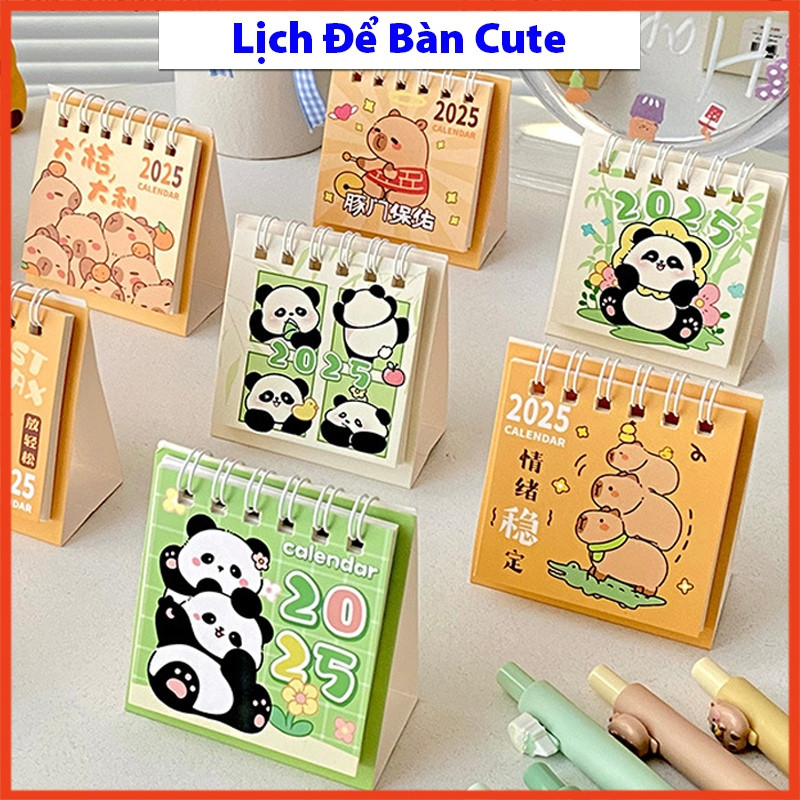 Cute mini desk calendar, CNY 2025 calendar, pocket calendar, gift CNY ...