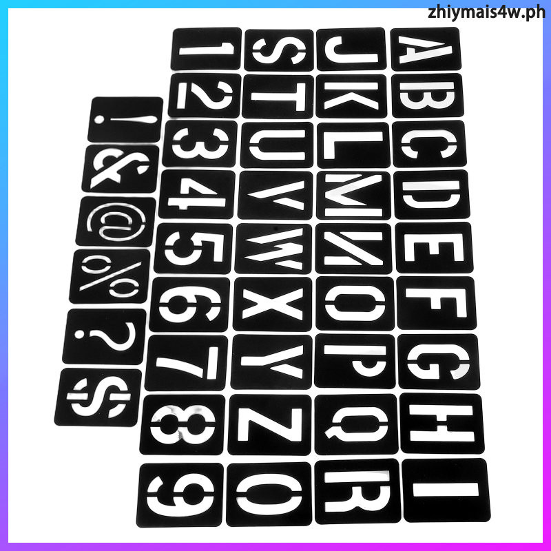 Letter Stencils Alphabet Number Wood Burning Numbers for Spray Paint ...