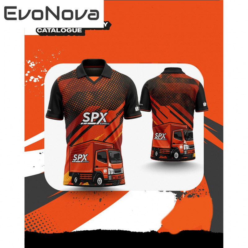 Shopee Xpress Retro Collar polo shirts SPX Short Sleeve for Delivery ...
