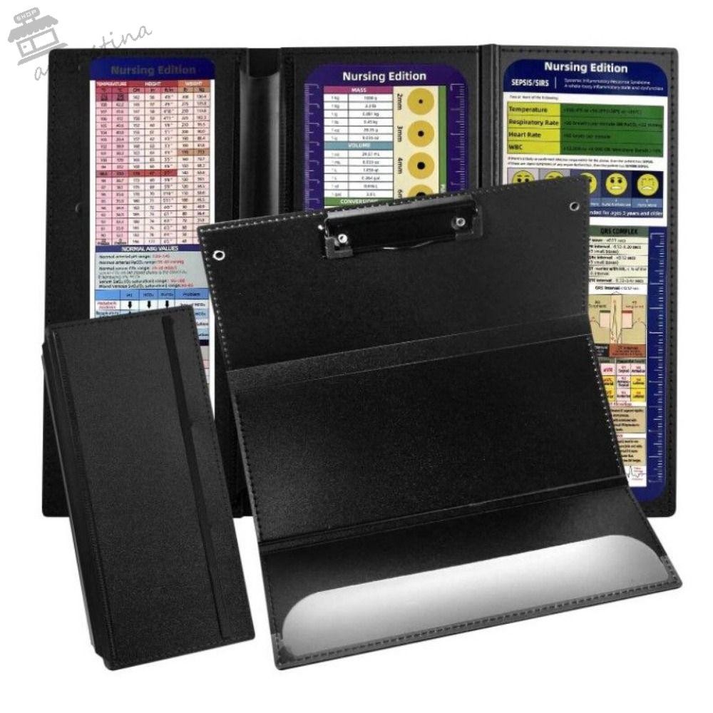 AUGUSTINA Nursing Clipboard, Foldable 2/3 Layers Edition Cheat Sheets ...
