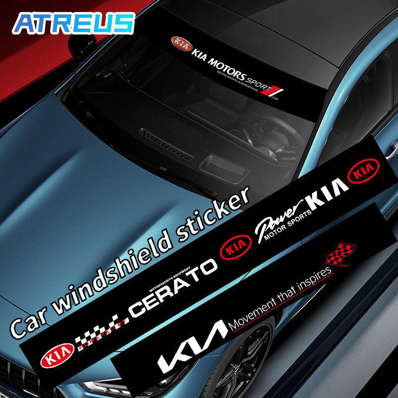 KIA Car Front Windscreen Sticker Windshield Stickers Car Front Window ...