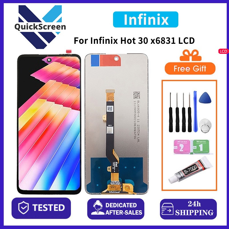 [QuickScreen]For Infinixix Hot 30 x6831 LCD With Frame DIsplay Touch ...