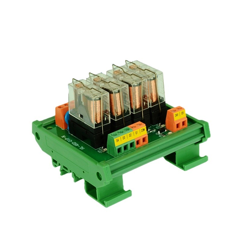 ョ4-way Omron relay transfer board PNP/NPN universal module DC PLC ...